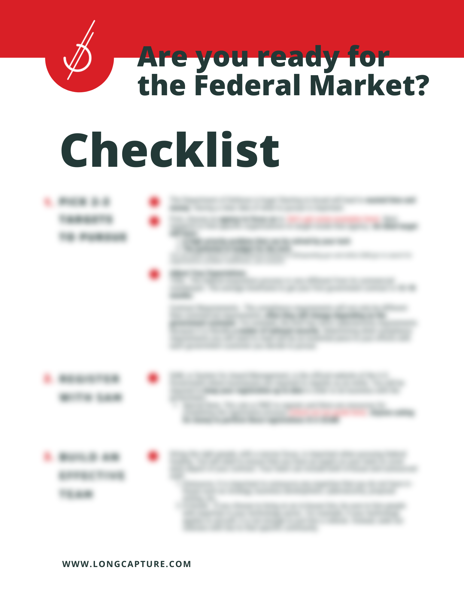 Federal Checklist
